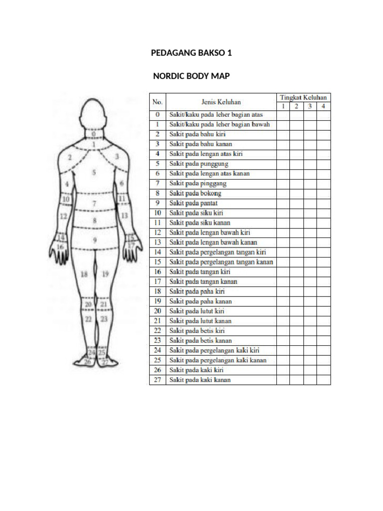 Nordic Body Map | PDF