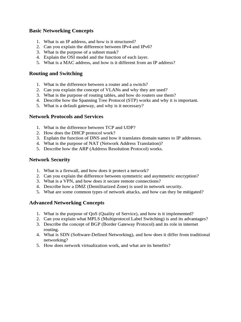 Essential Networking Concepts Explained | PDF | Computer Network | Ip ...