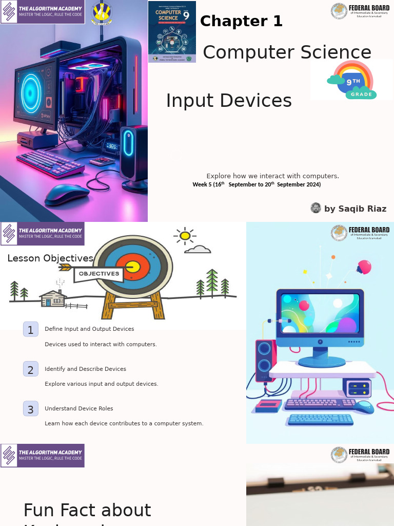 Grade 8 Lesson5& 6 Weel 5( 16-9-24 to 20-9-24) (Input-Output Devices ...