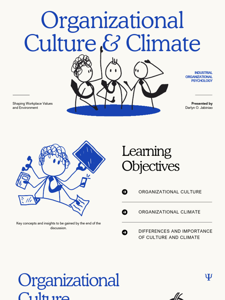 Organizational Culture and Climate | PDF | Organizational Culture ...