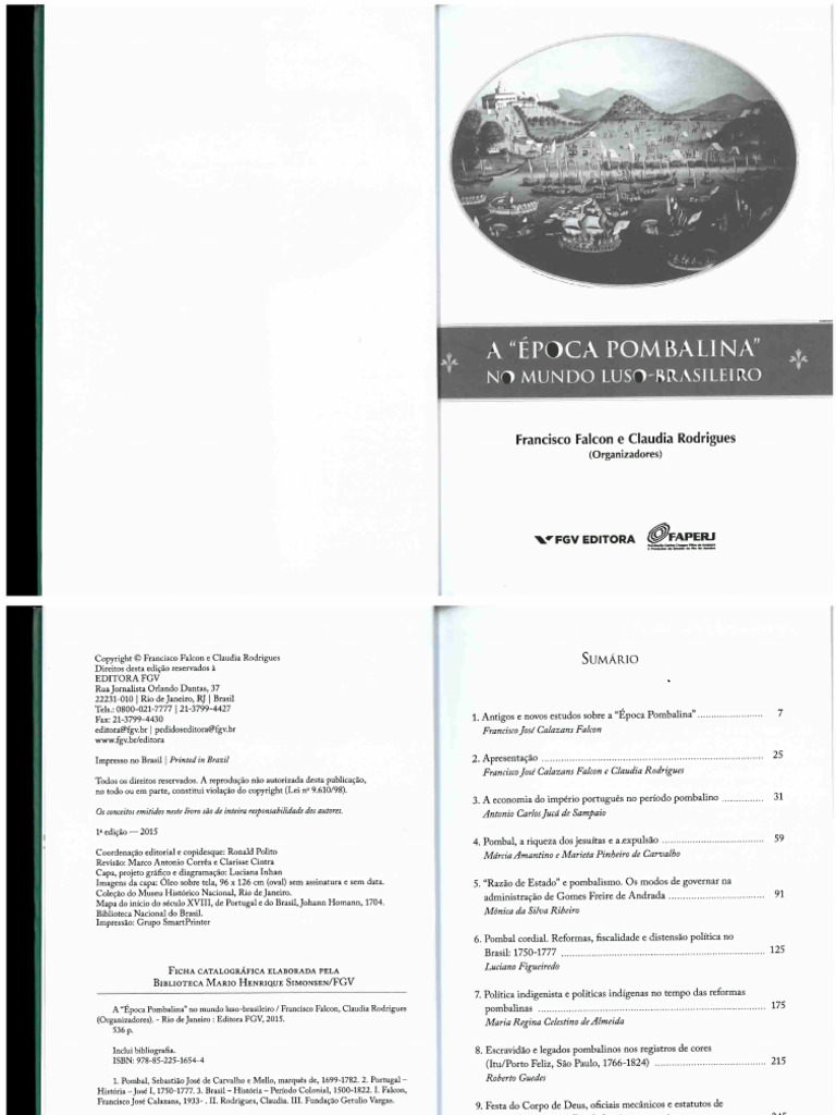 Estudos sobre a Época Pombalina | PDF | Portugal | Historiografia