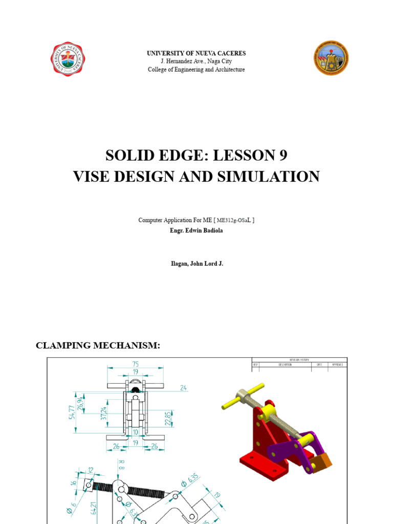 Vise Design and Simulation Guide | PDF