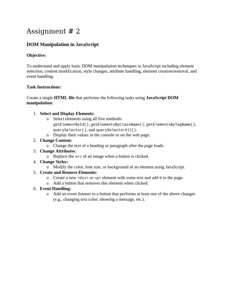 Assignment # 2 | PDF