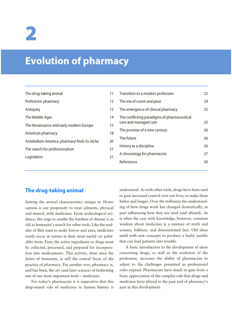 History of Pharmacy Evolution | PDF | Pharmacy | Pharmacist