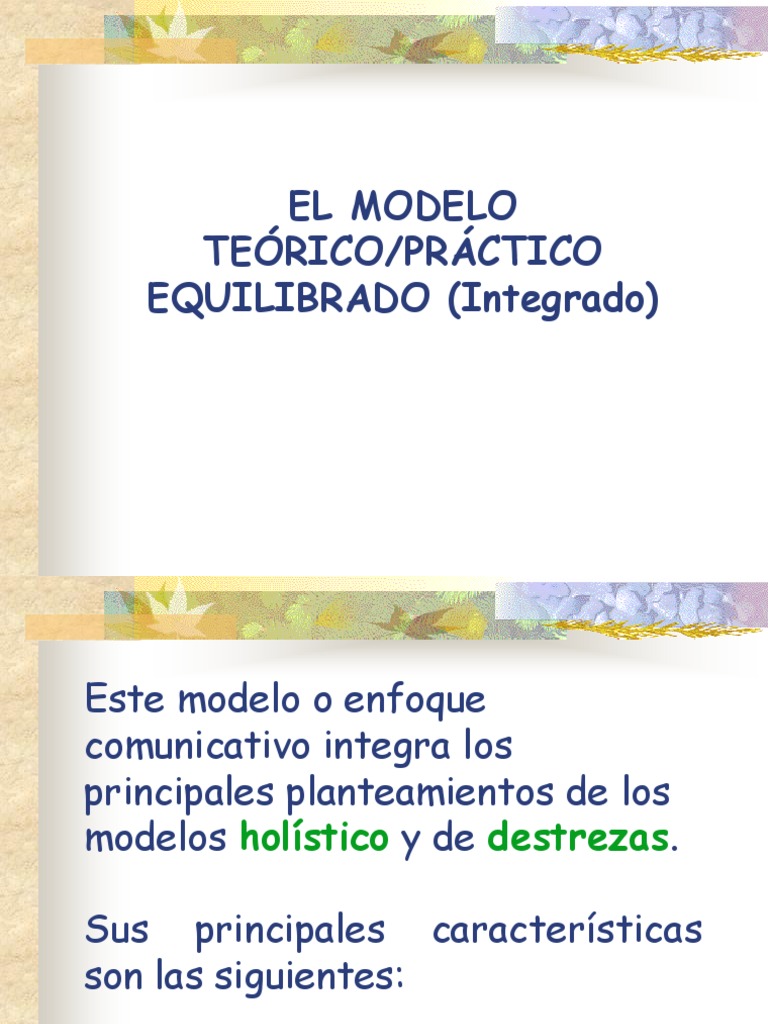 Modelo Equilibrado | PDF | Lectura (proceso) | Aprendizaje