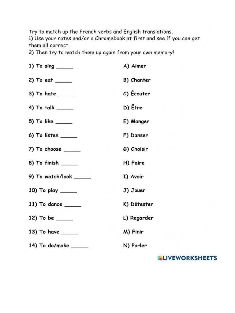 Regular Verbs 2 | PDF