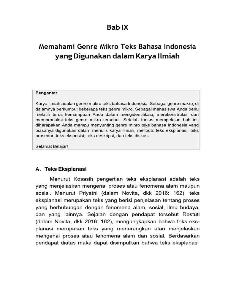 Memahami Teks Mikro Karya Ilmiah | PDF