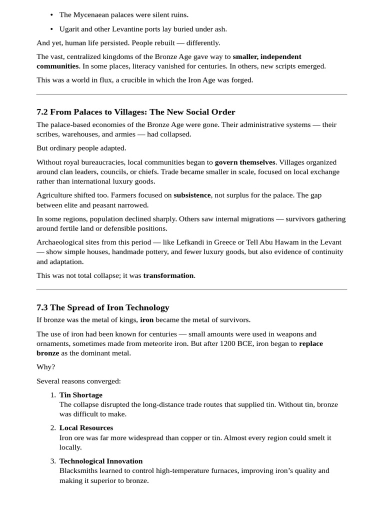 The Bronze Age Collapse Part 5 | PDF | Phoenicia | Philistines