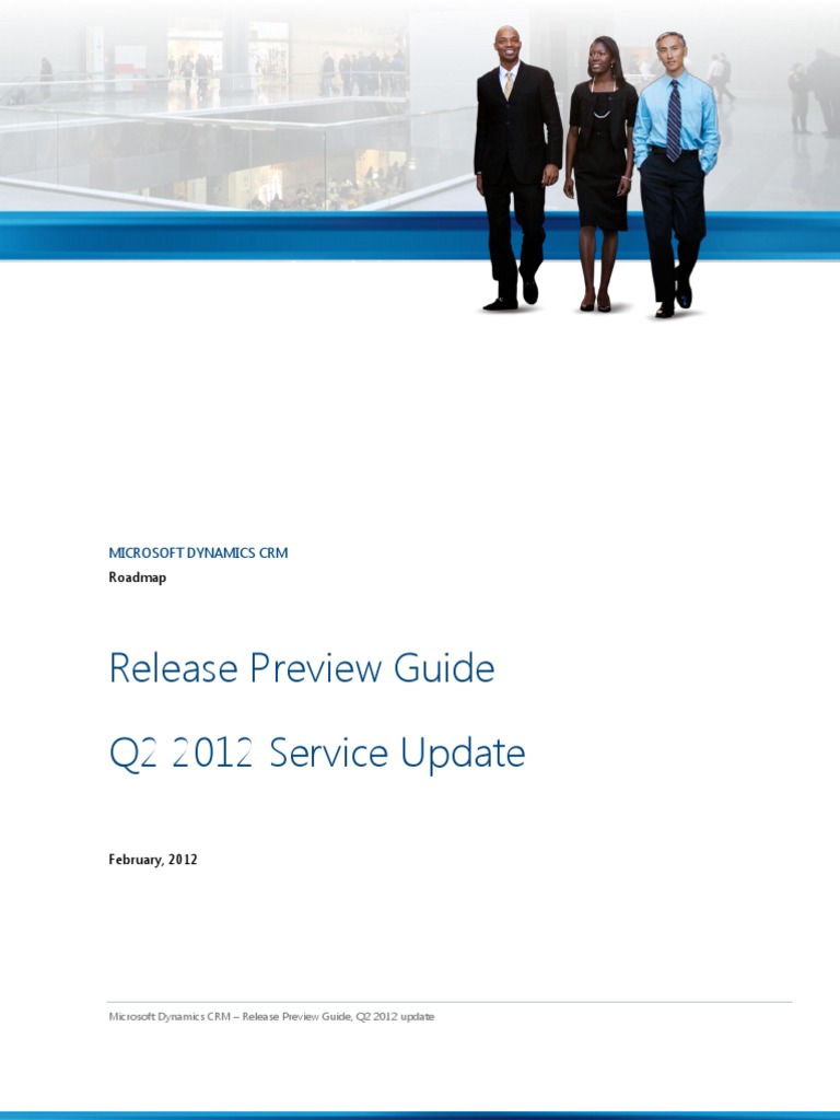 Release Preview Guide Q2 2012 Service Update: Microsoft Dynamics CRM ...