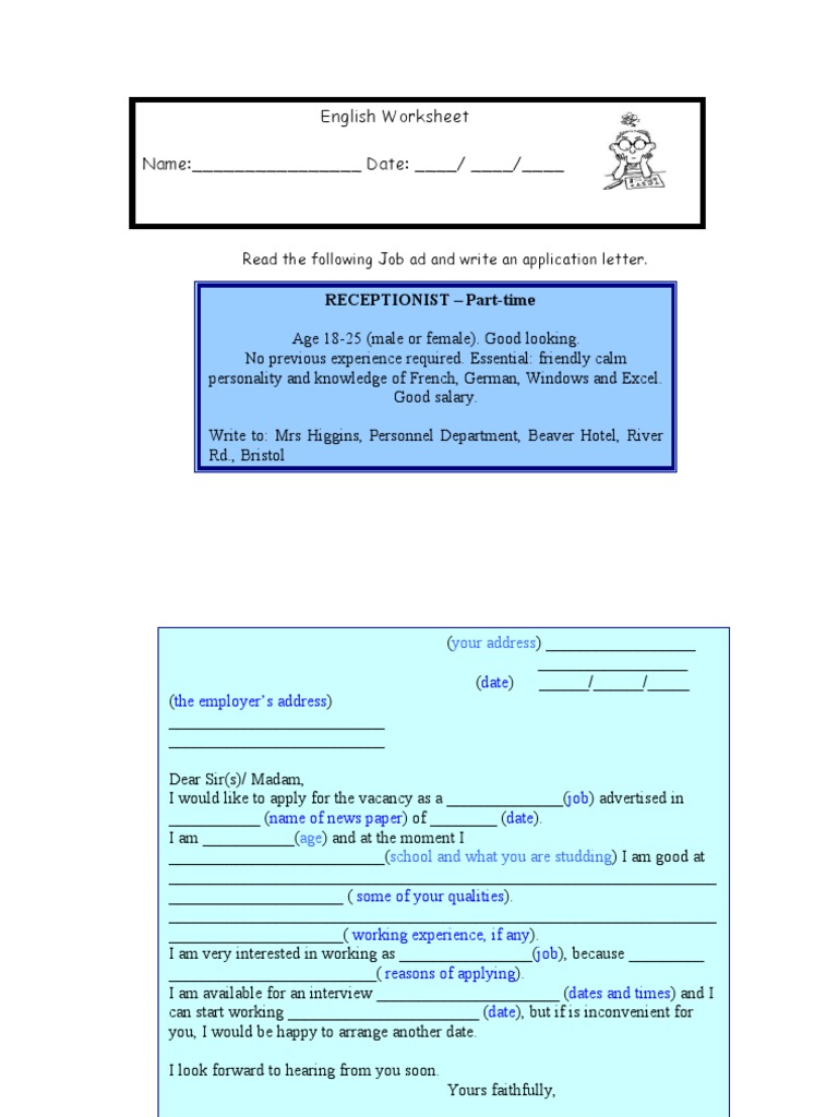 Job Application Letter Template | PDF | Law