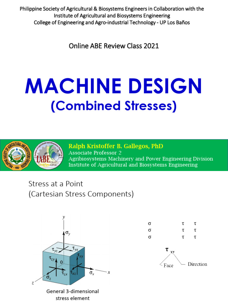40-12 - Combined Stresses | PDF | Stress (Mechanics) | Deformation ...
