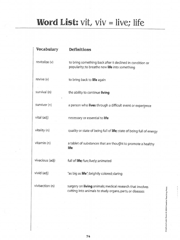 Vit Viv Live Life | PDF