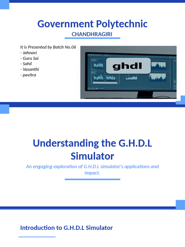 G.H.D.L Simulator Batch-06 | PDF | Simulation | Vhdl