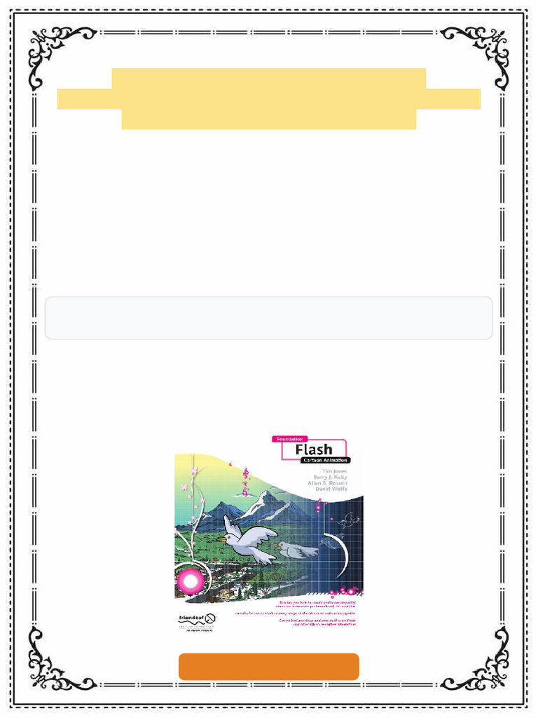 Foundation Flash Cartoon Animation 1st Edition Tim Jones ebook enhanced ...