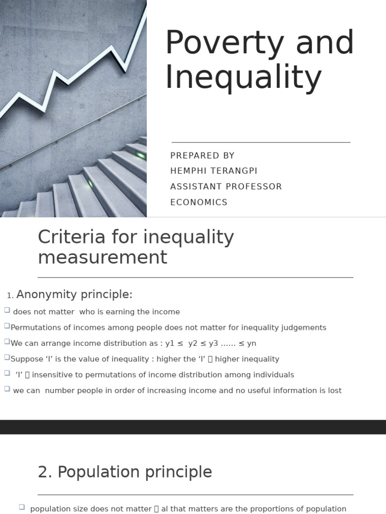 Measuring Poverty and Inequality Principles | PDF | Poverty | Poverty ...