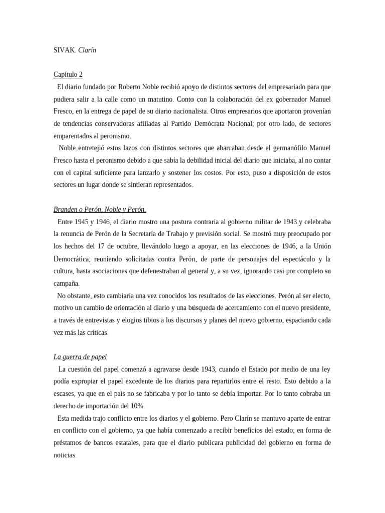 La evolución de Clarín y el peronismo | PDF | Argentina