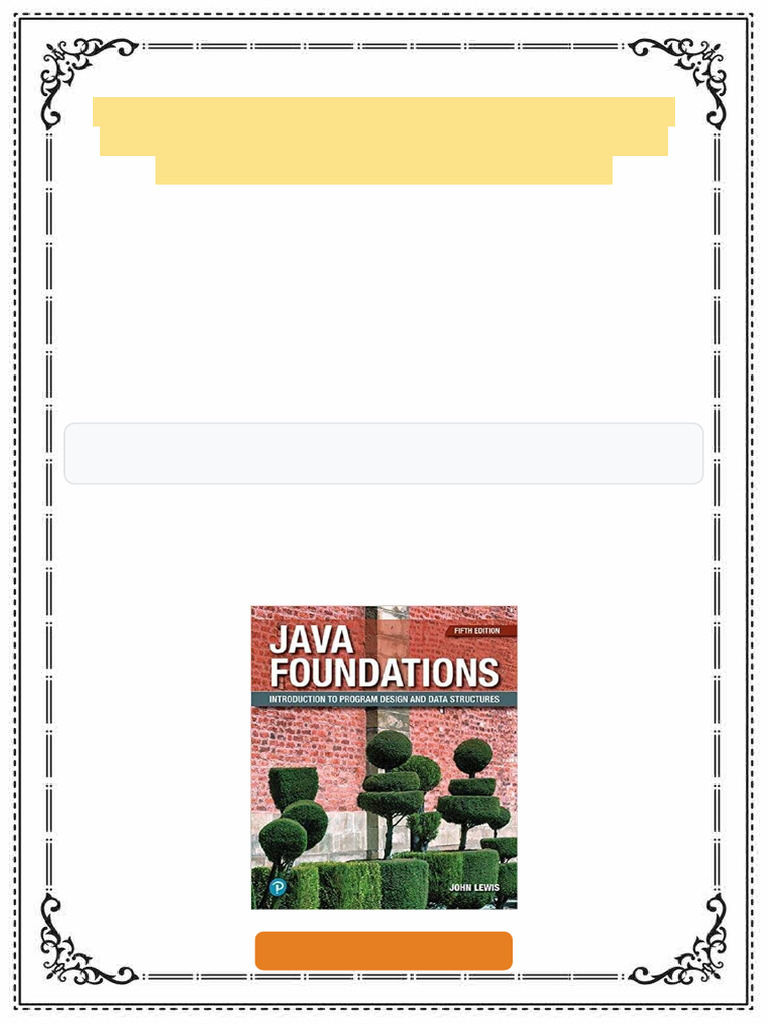 Java Foundations Introduction to Program Design and Data Structures ...
