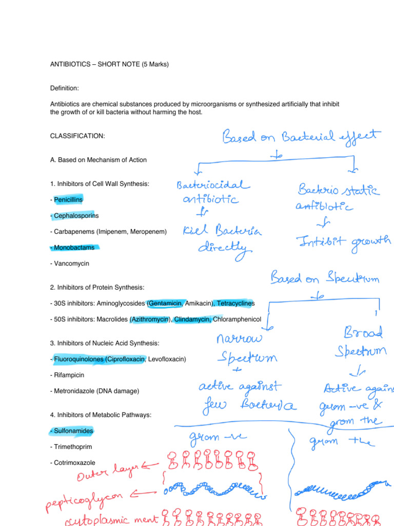Antibiotics 1 | PDF