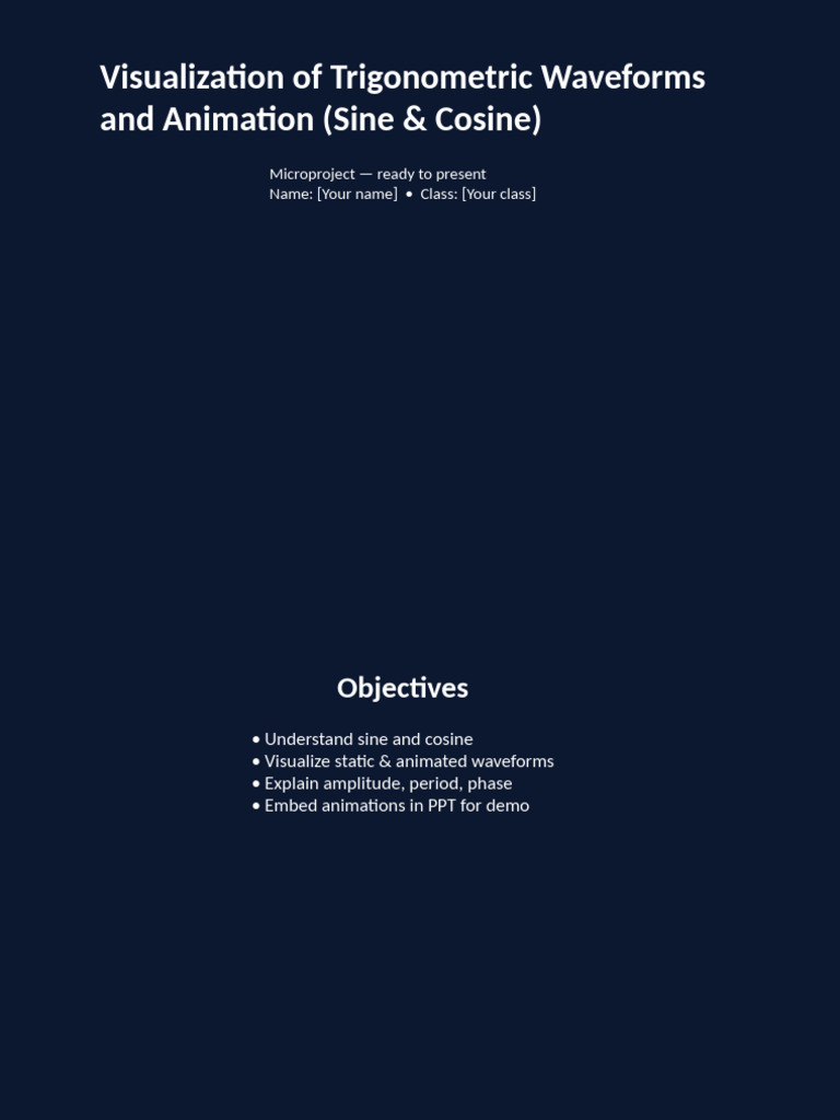 Trigonometric Waveform Visualization Guide | PDF