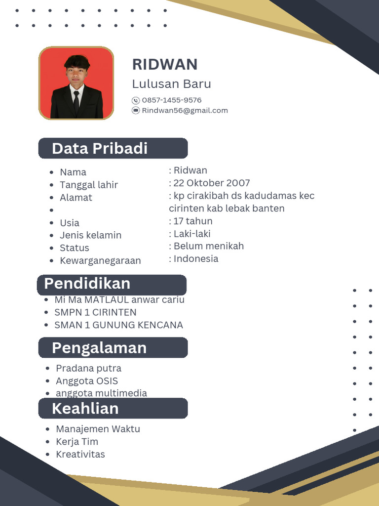 Profil Lulusan Baru Ridwan 2023 | PDF