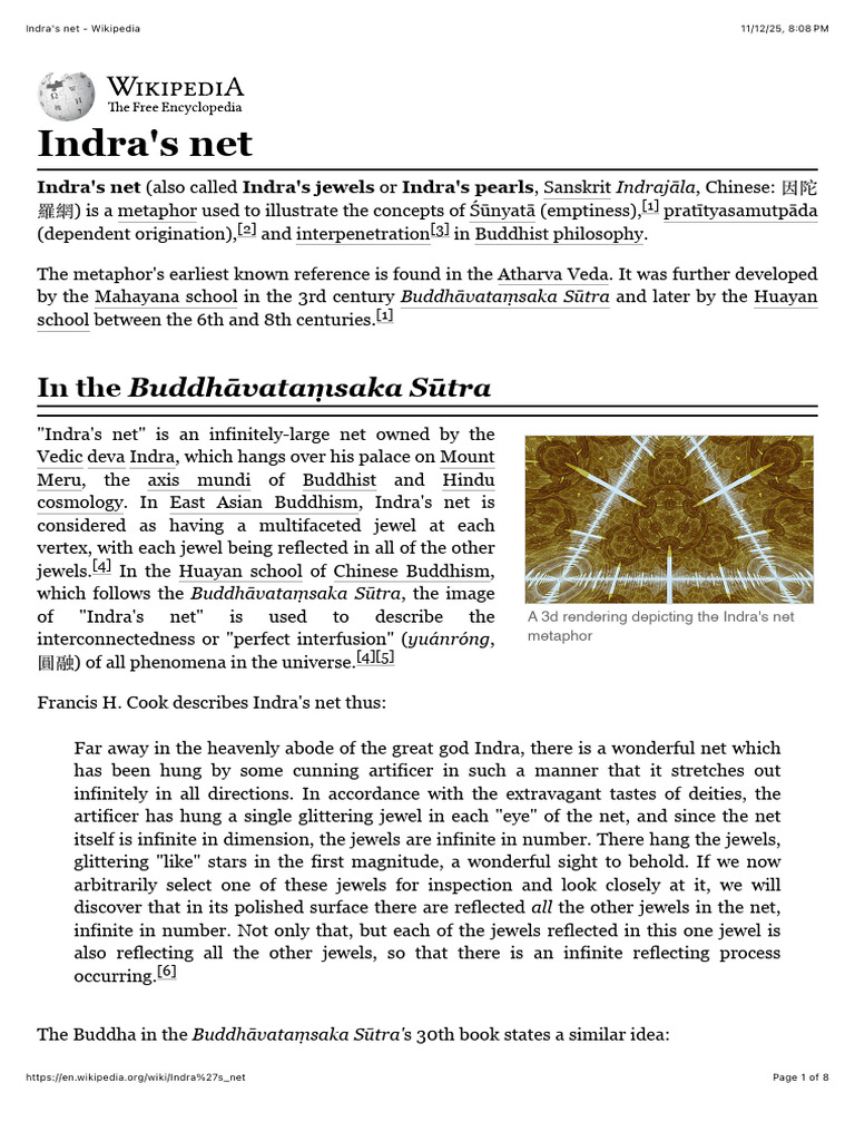 Indra's net | PDF | Nāstika | Eastern Philosophy