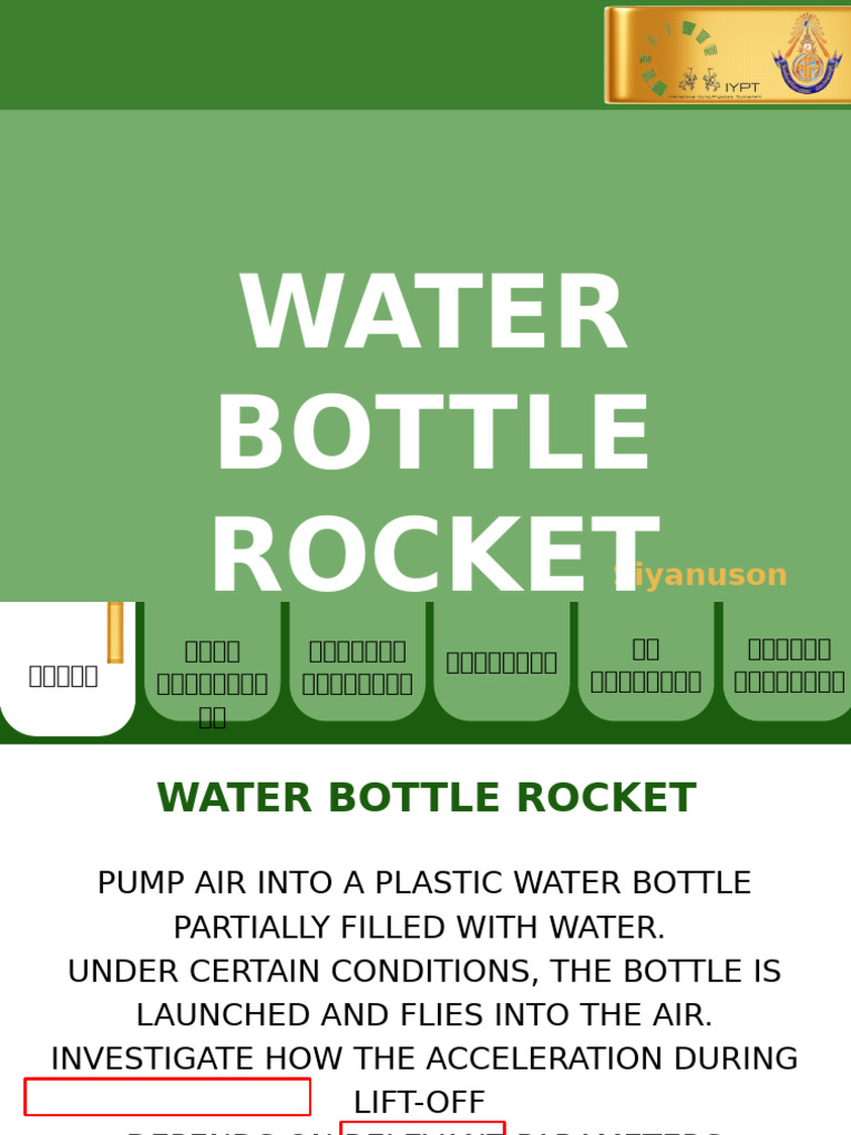 Water Bottle Rocket Final 5 | PDF