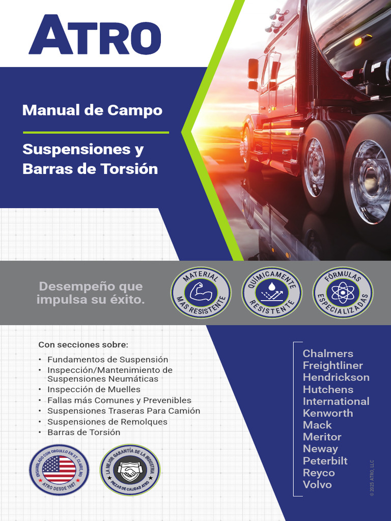 ATRO Field Manual Suspension | PDF | Eje | Tecnología de vehículos