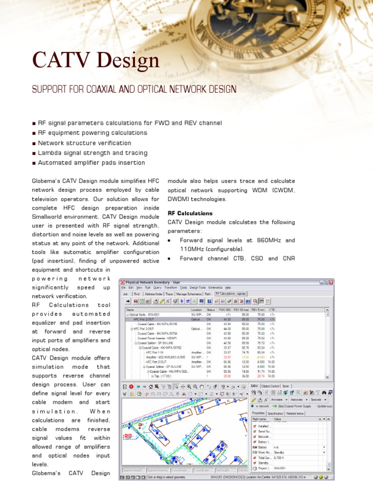 CATV Design | Cable Television | Wavelength Division Multiplexing