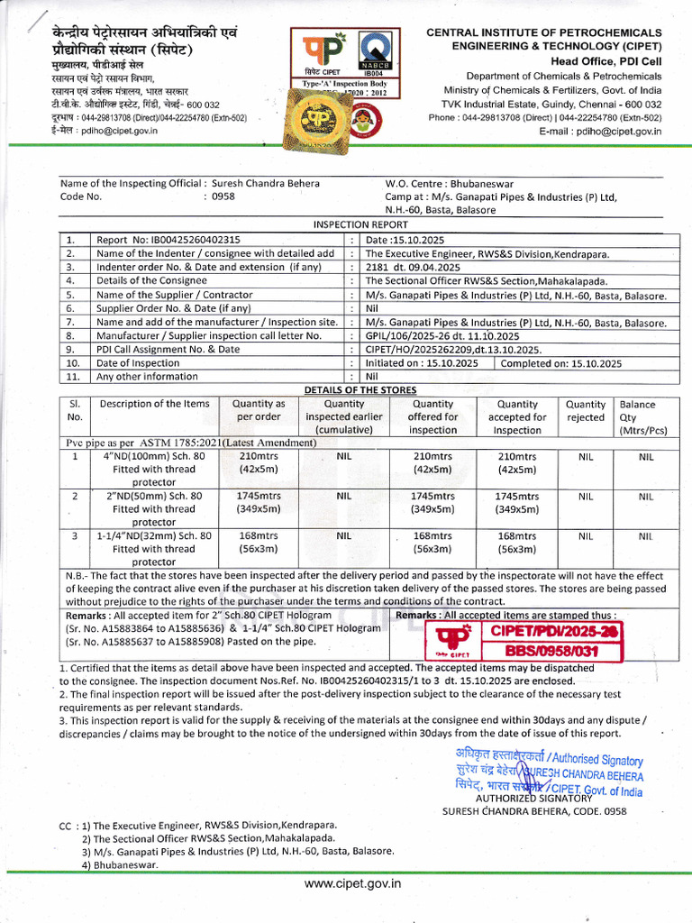 RWS&S Division Mahakalapada | PDF | Physical Quantities | Quantity