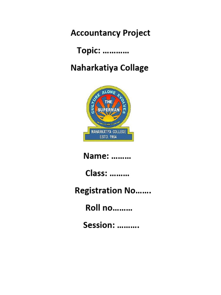 Accountancy Project Certificate Template | PDF