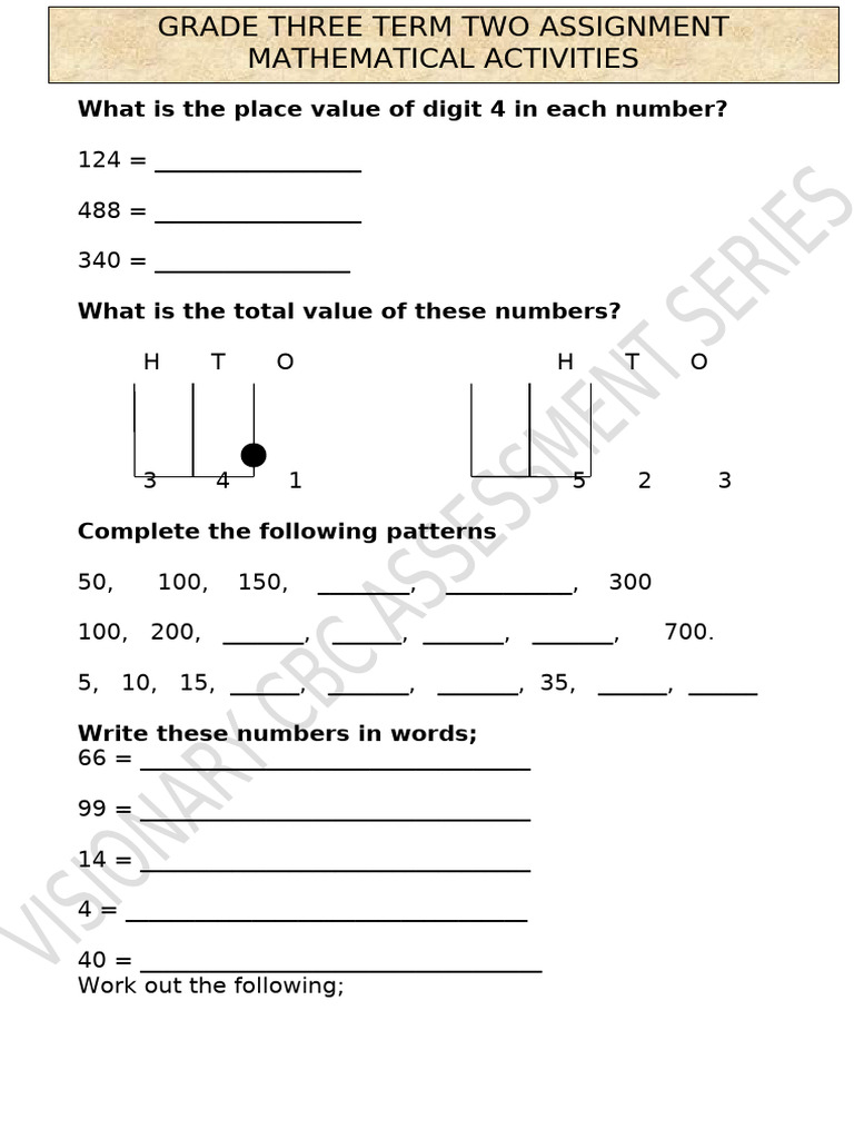 Grade 3 Assignment Term 2 2023 | PDF | Jesus | Adam