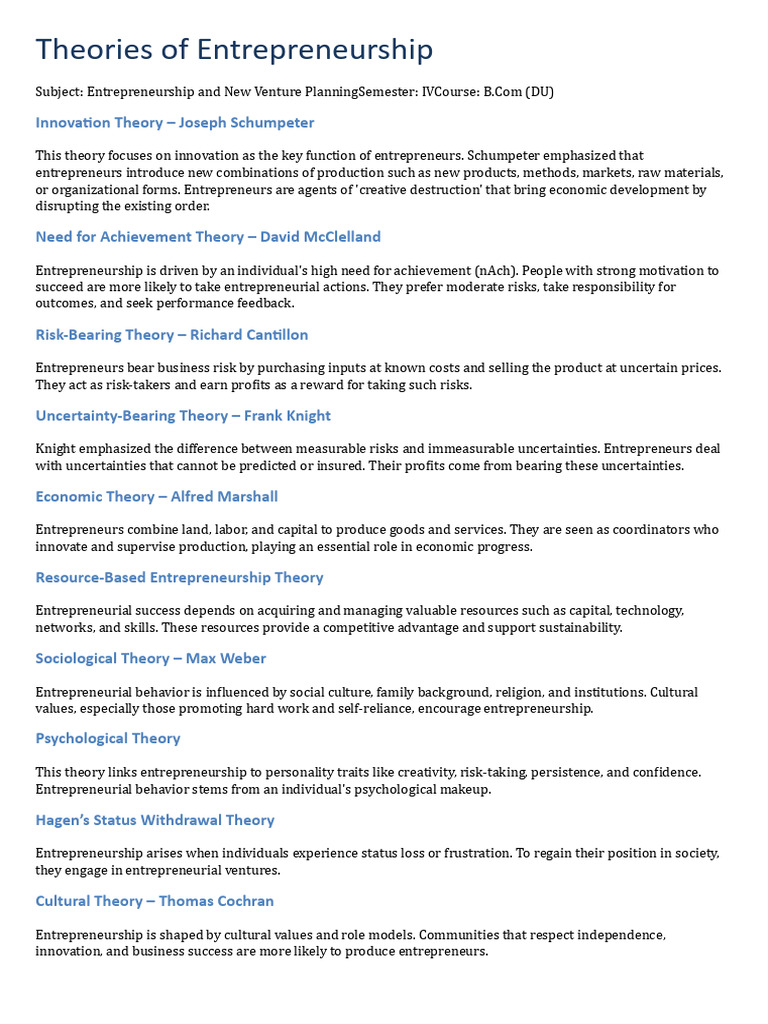 Theories - of - Entrepreneurship - Project (1) .Docx - 20250408 ...