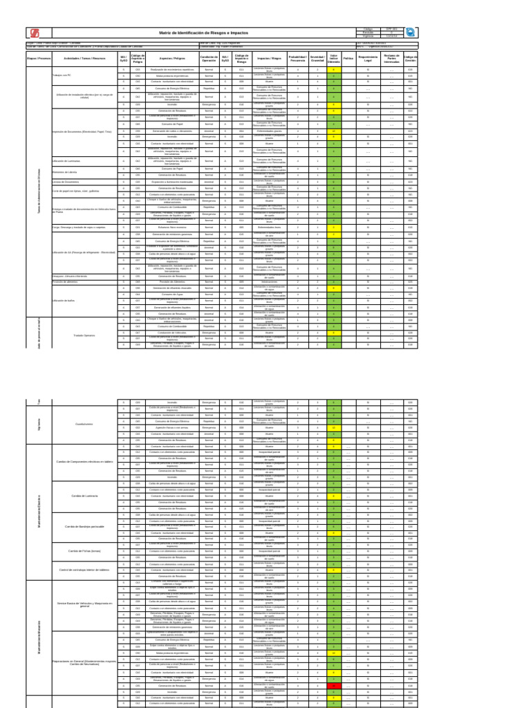 2-DPF-001- Matriz de Identificación de Riesgos e Impactos - Bajo Grande ...