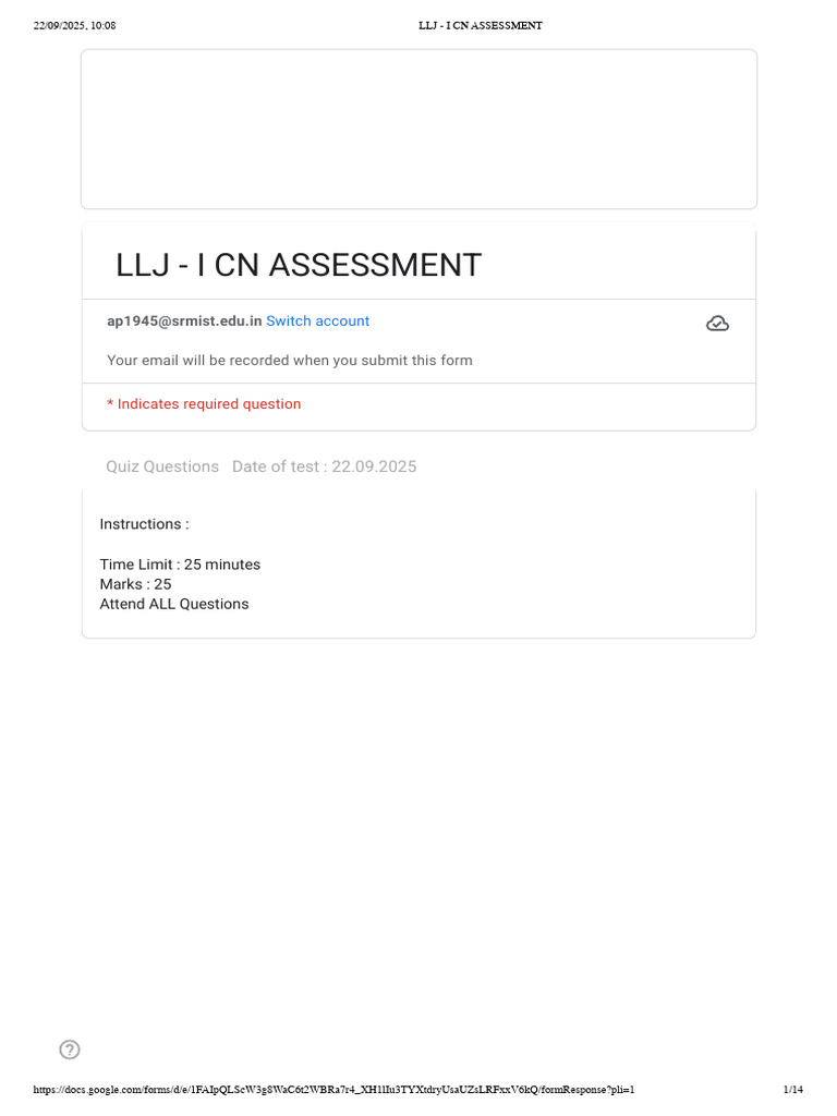 LLJ - I CN ASSESSMENT | PDF | Routing | Communications Protocols