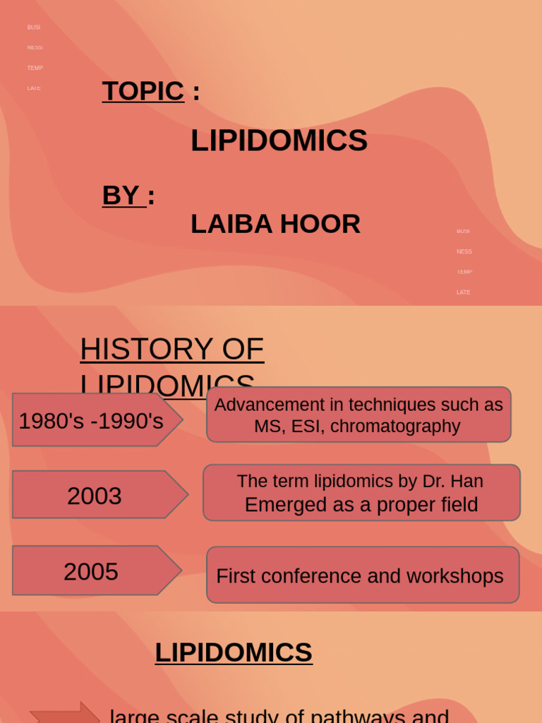 LIPIDOMICS | PDF