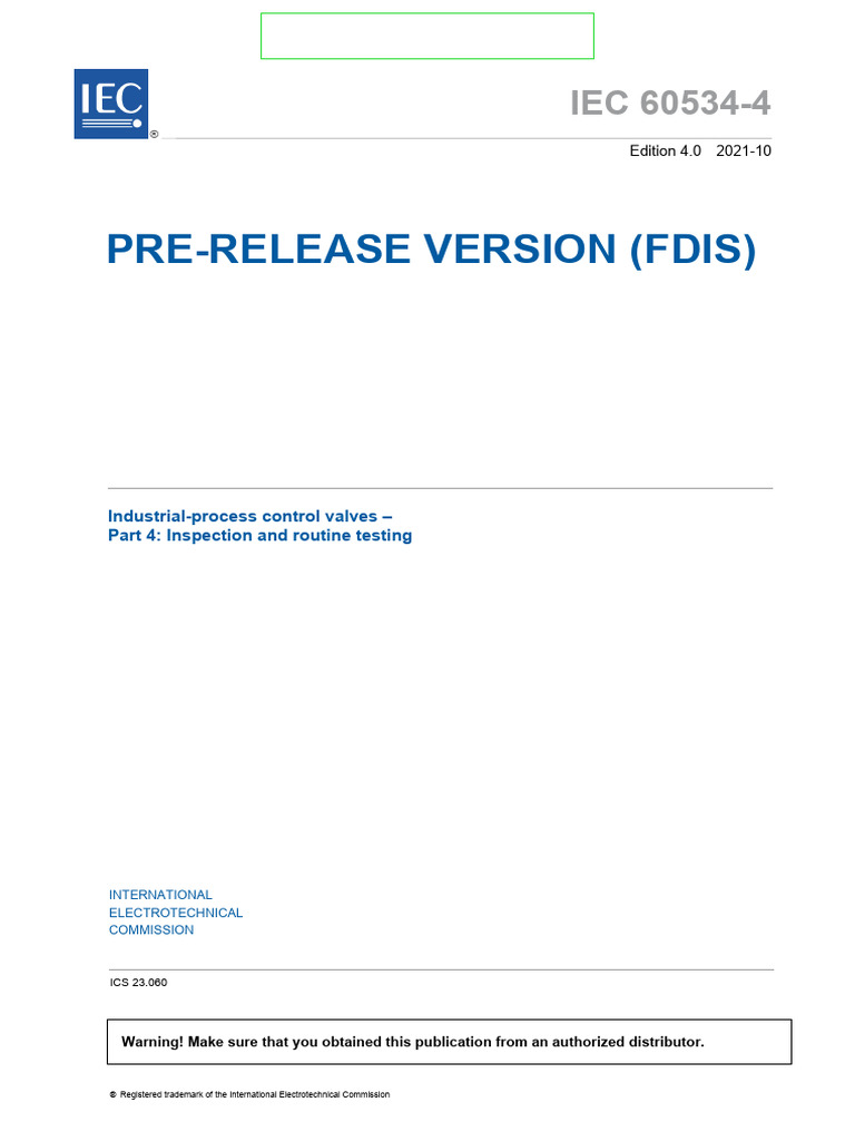 IEC 60534 Seguridad | PDF | Leak | Valve
