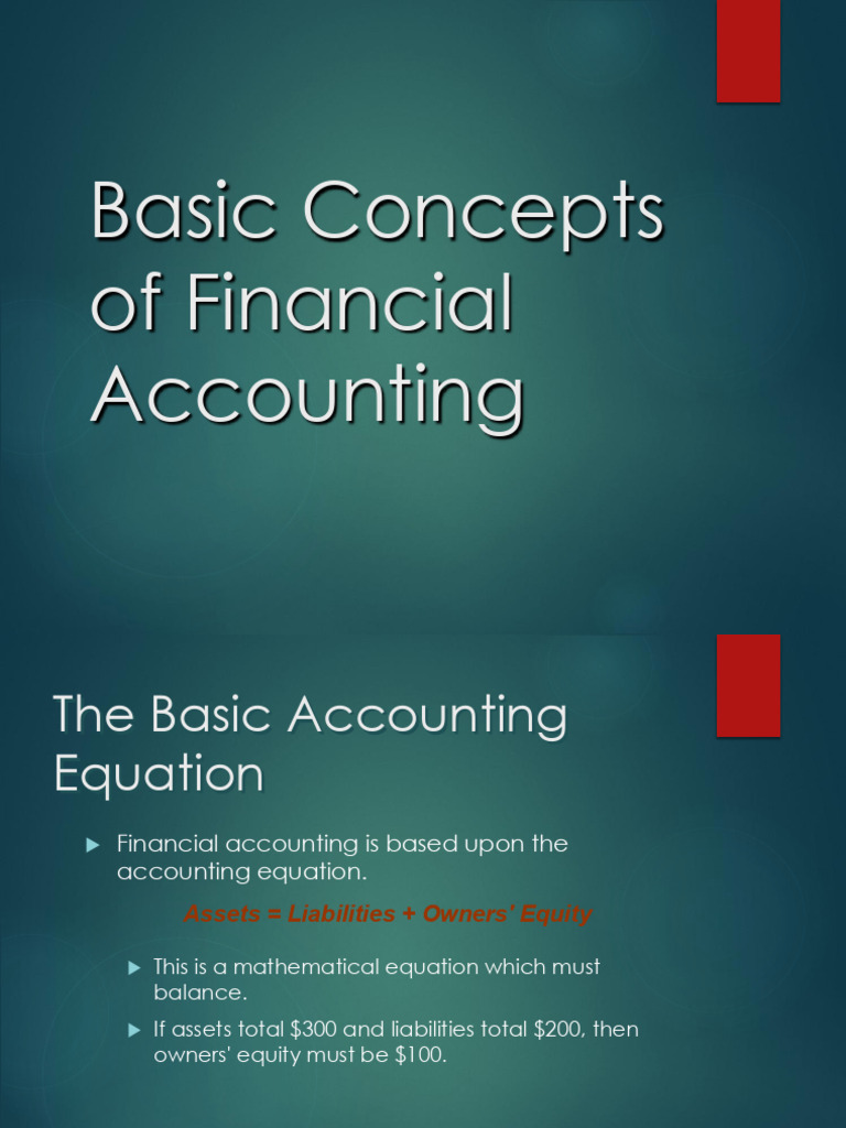 Accounting Basics PPT-1 | PDF | Equity (Finance) | Debits And Credits
