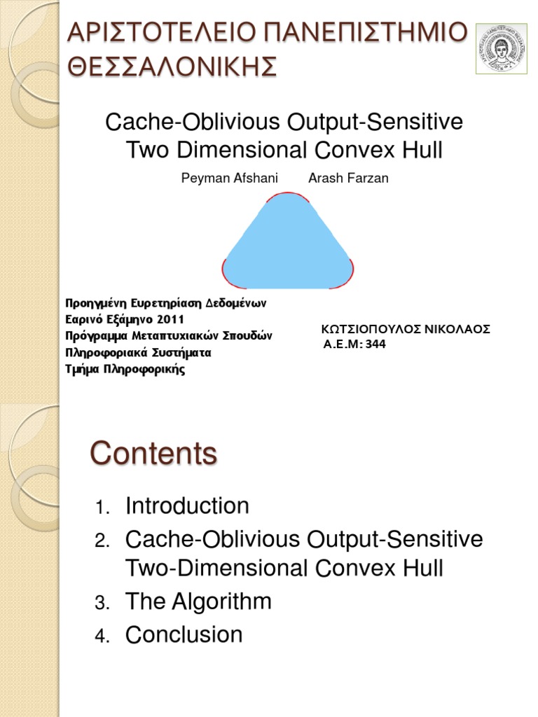 Cache-Oblivious Output-Sensitive Two Dimensional Convex Hull | PDF ... Cache-Oblivious Output-Sensitive Two Dimensional Convex Hull | PDF ...