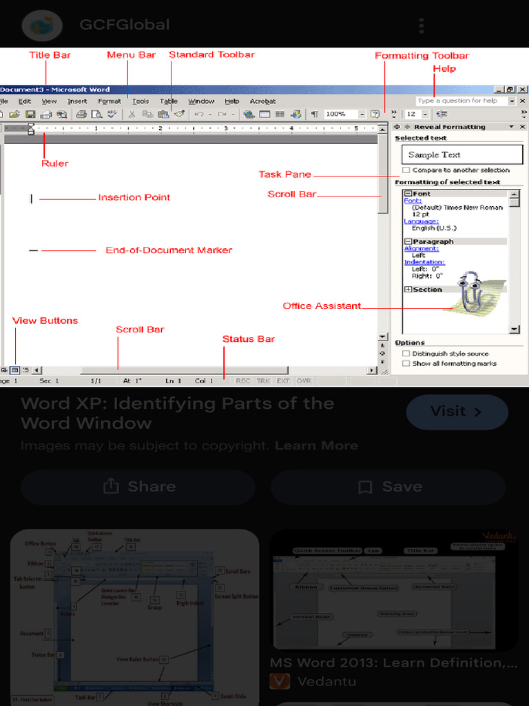 Features of Microsoft Office Word - Google Search | PDF