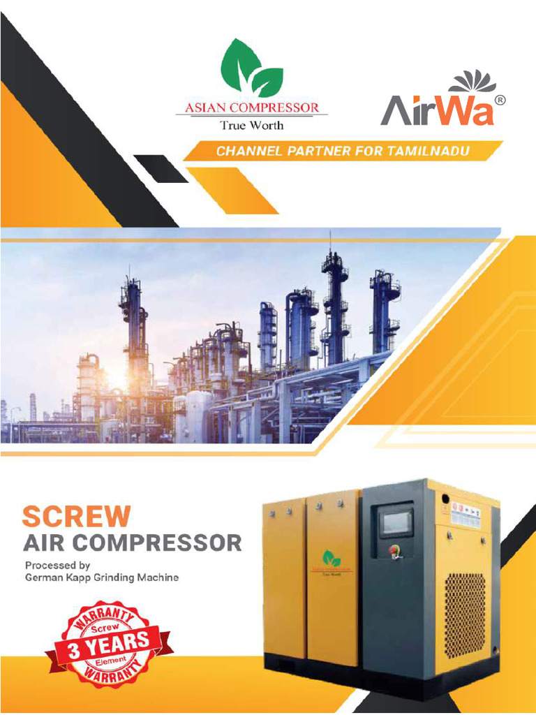 Asian Screw Compressor Catalgoue | PDF