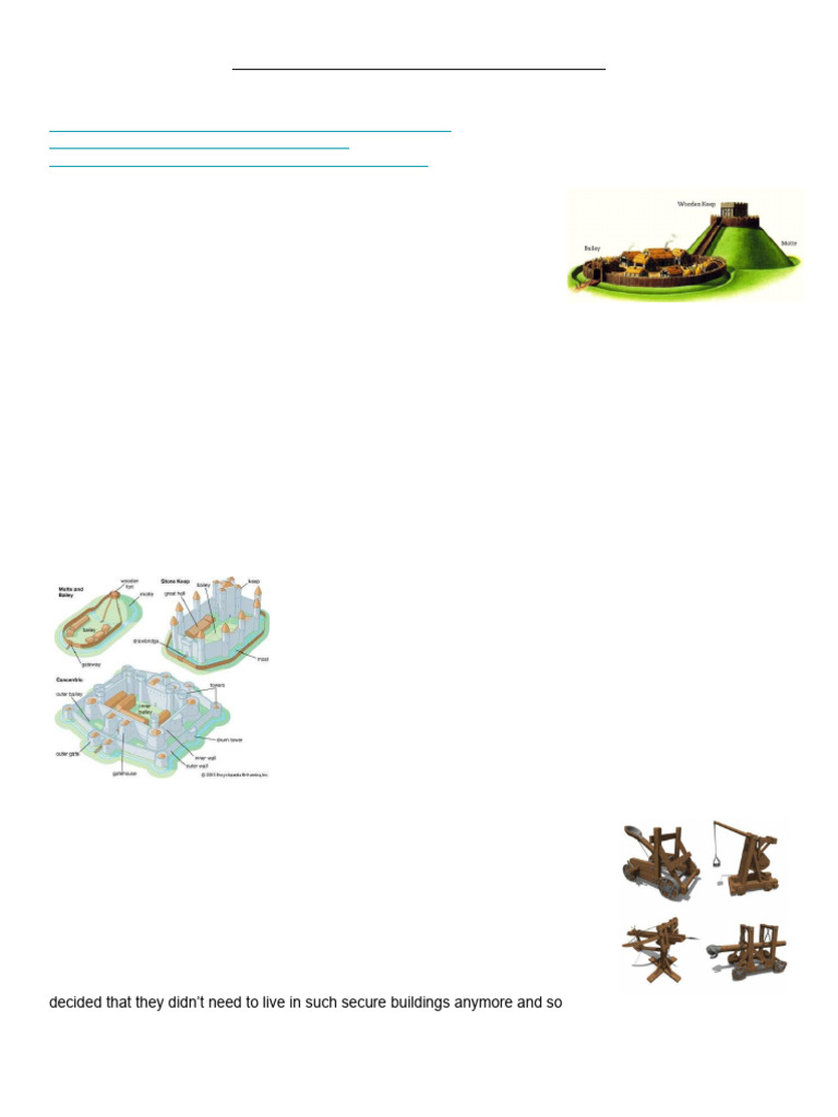 Year 7-Revision History | PDF | Castle | Siege