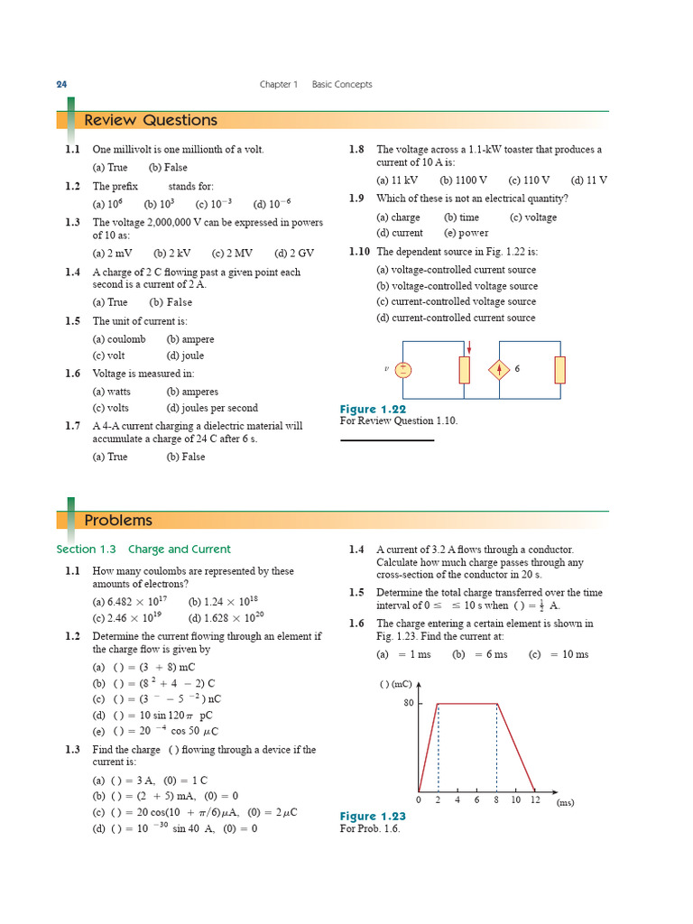 01 Basic Concepts 1 .PDF | PDF | Volt | Voltage