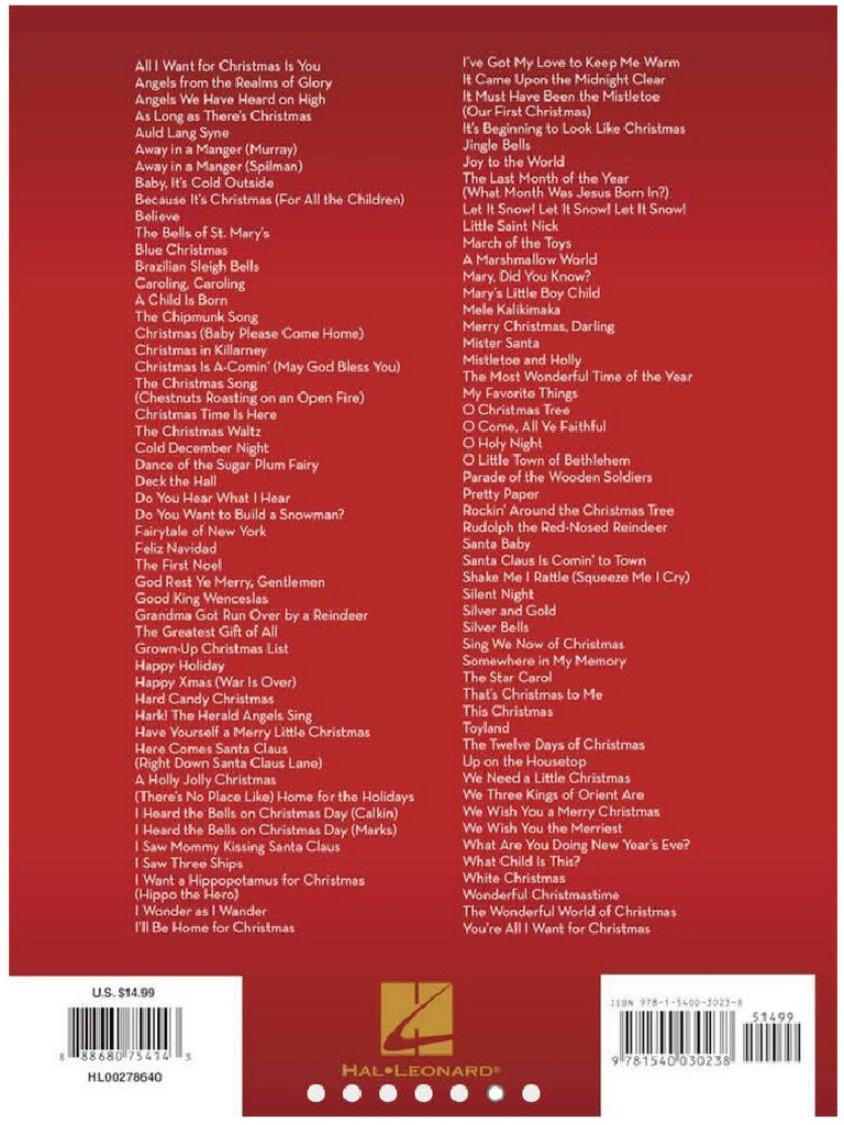 101 Christmas Songs - Tenor - Capa | PDF