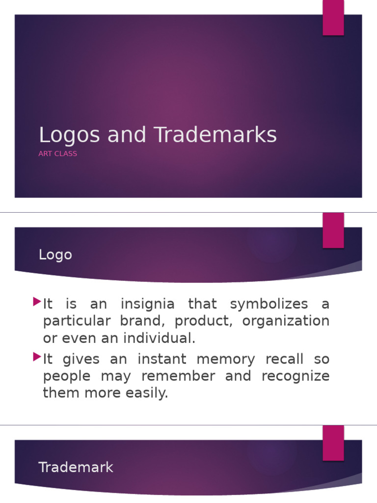 (Lesson 1) Logos Ang Trademarks | PDF