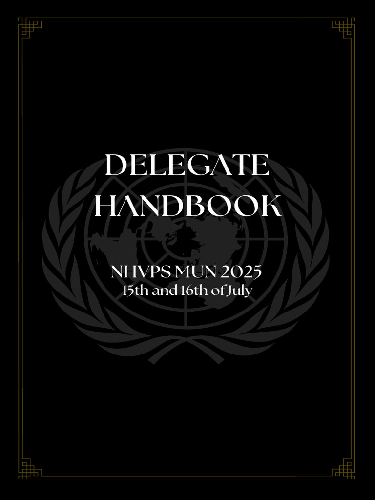 Delegate Handbook NHVPSMUN 2025 | PDF | Committee | Government