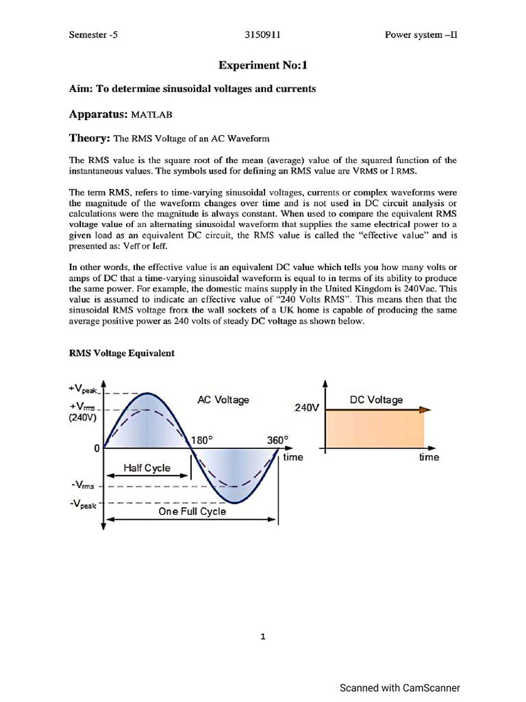 Power System - II Manual | PDF
