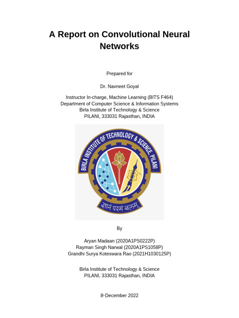 CNN Document | PDF | Computational Neuroscience | Machine Learning