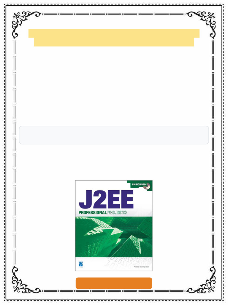 J2EE professional projects 1st Edition Pallavi Jain ebook portable digital chapters | PDF ...