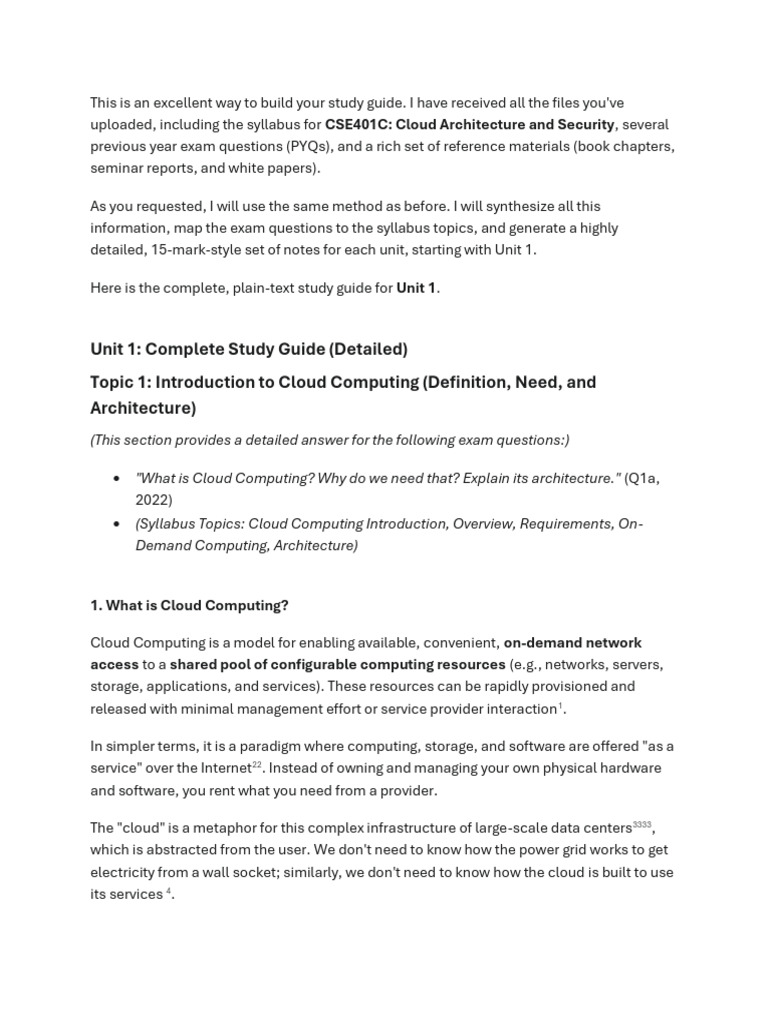 CAS_UNIT_1 | PDF | Cloud Computing | Virtual Machine