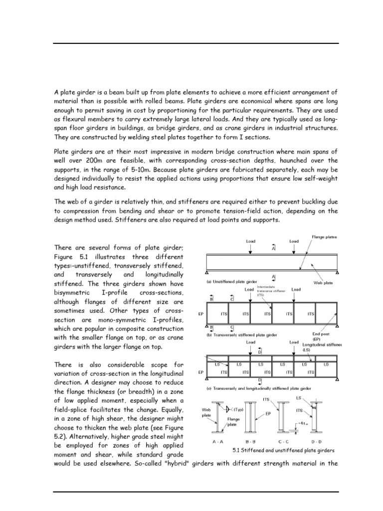 Understanding Plate Girders in Design | PDF | Buckling | Beam (Structure)